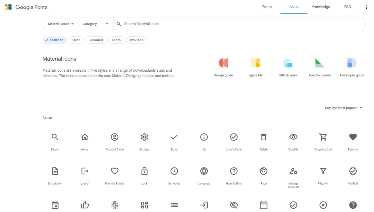 Search Flutter icons easily - Resuelto en español - Console punto blog